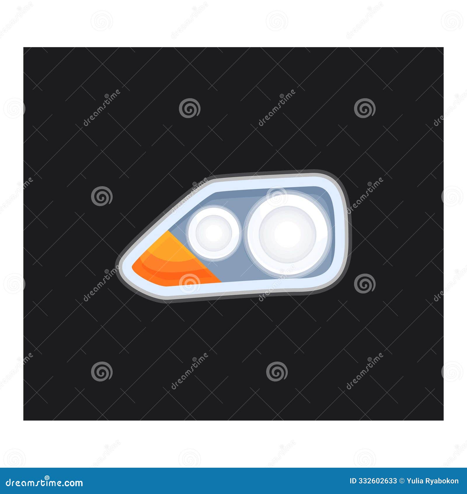 Headlight Clip Art Vector Illustration | CartoonDealer.com #371556190