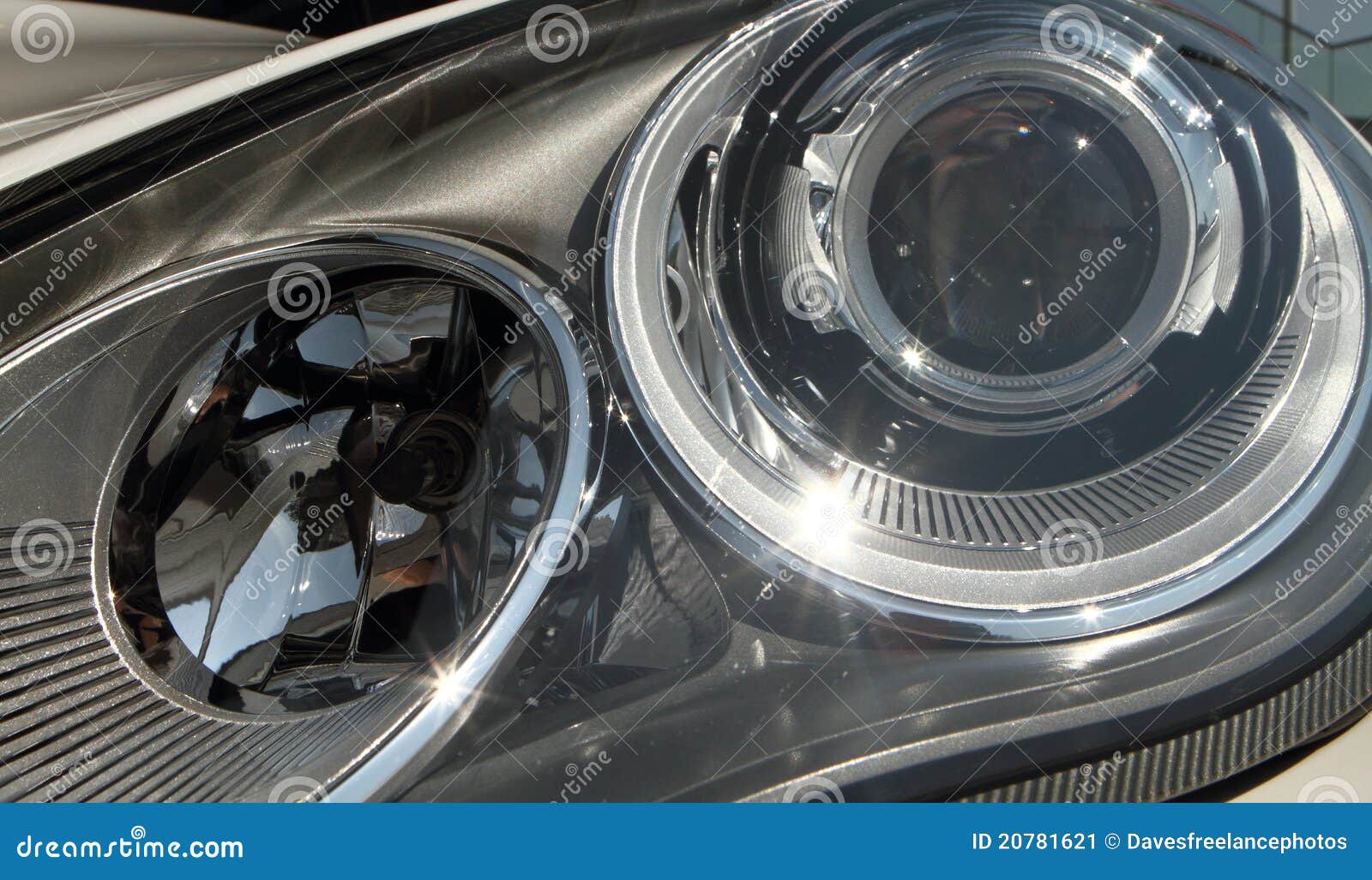 Modern car headlights stock image. Image of automobile - 20781621