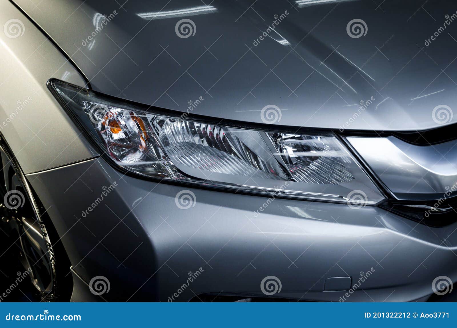 Modern car headlights stock photo. Image of auto, light - 201322212