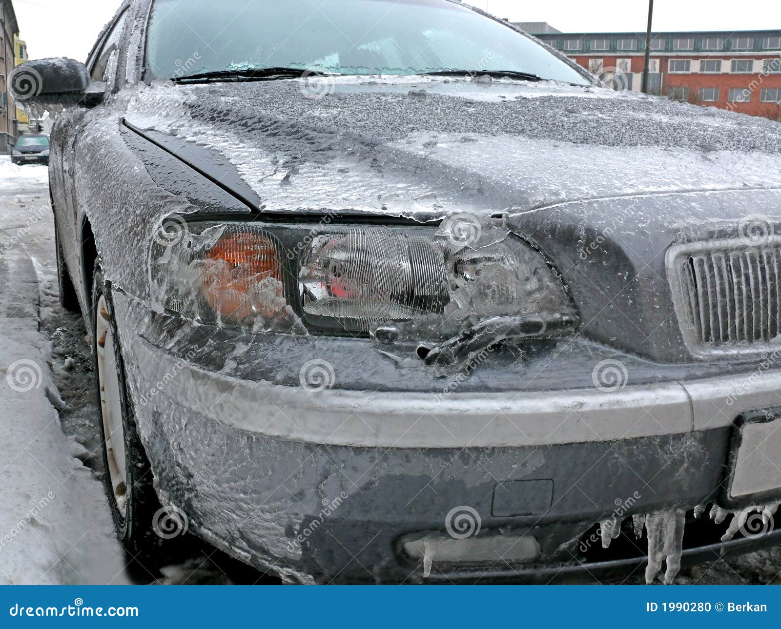 Modern Car in Ice stock photo. Image of february, outdoor - 1990280