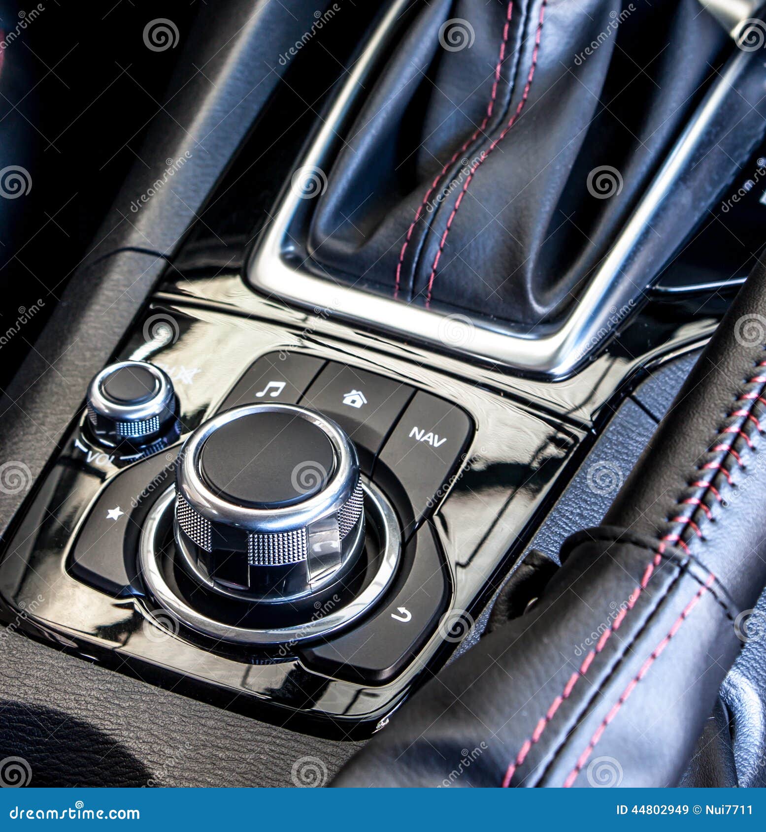 Modern Car Information Control Panel Stock Image - Image of information ...