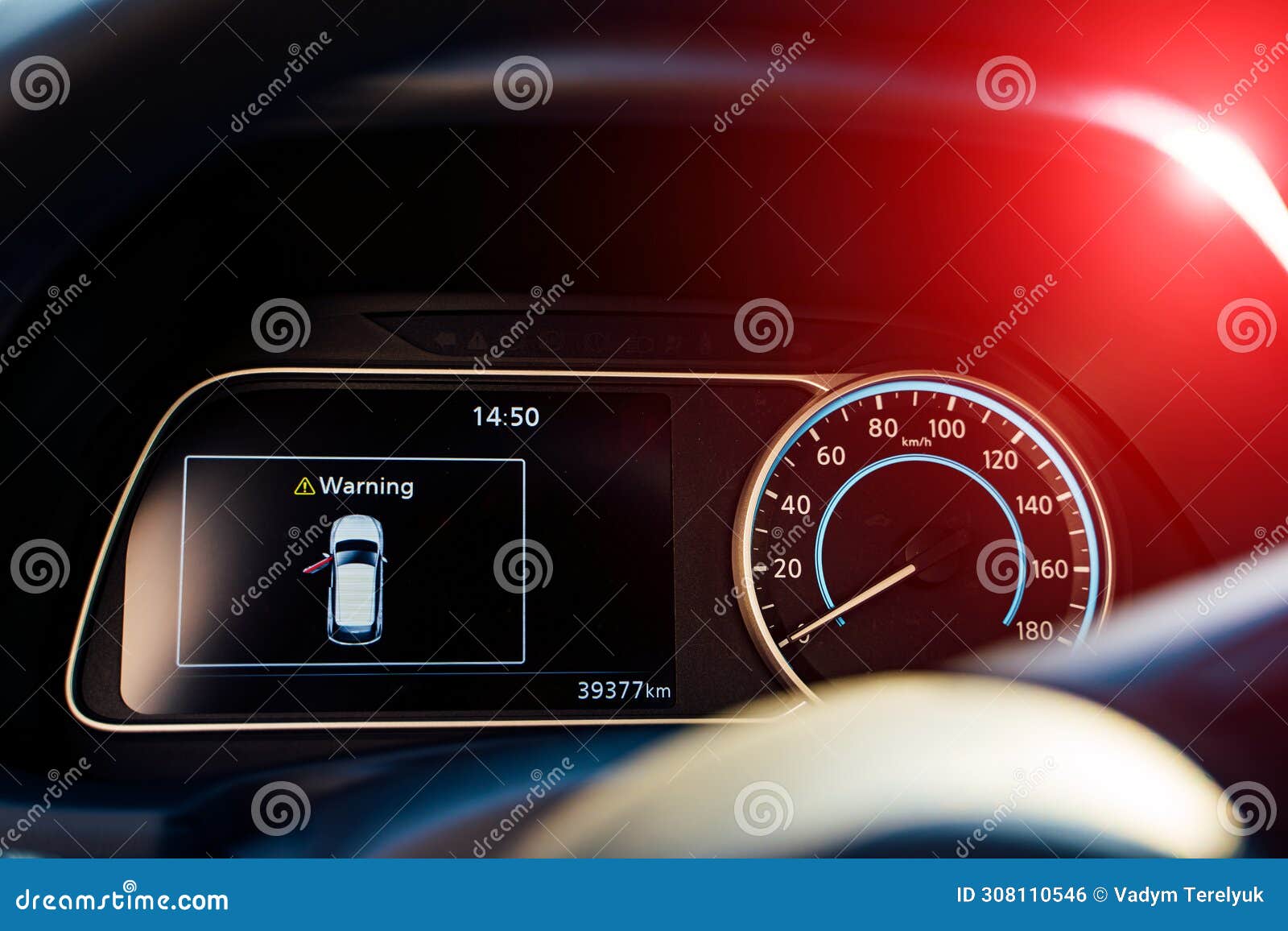 Modern Car Instrument Panel Dashboard with Car Dashboard. Hybrid Car ...