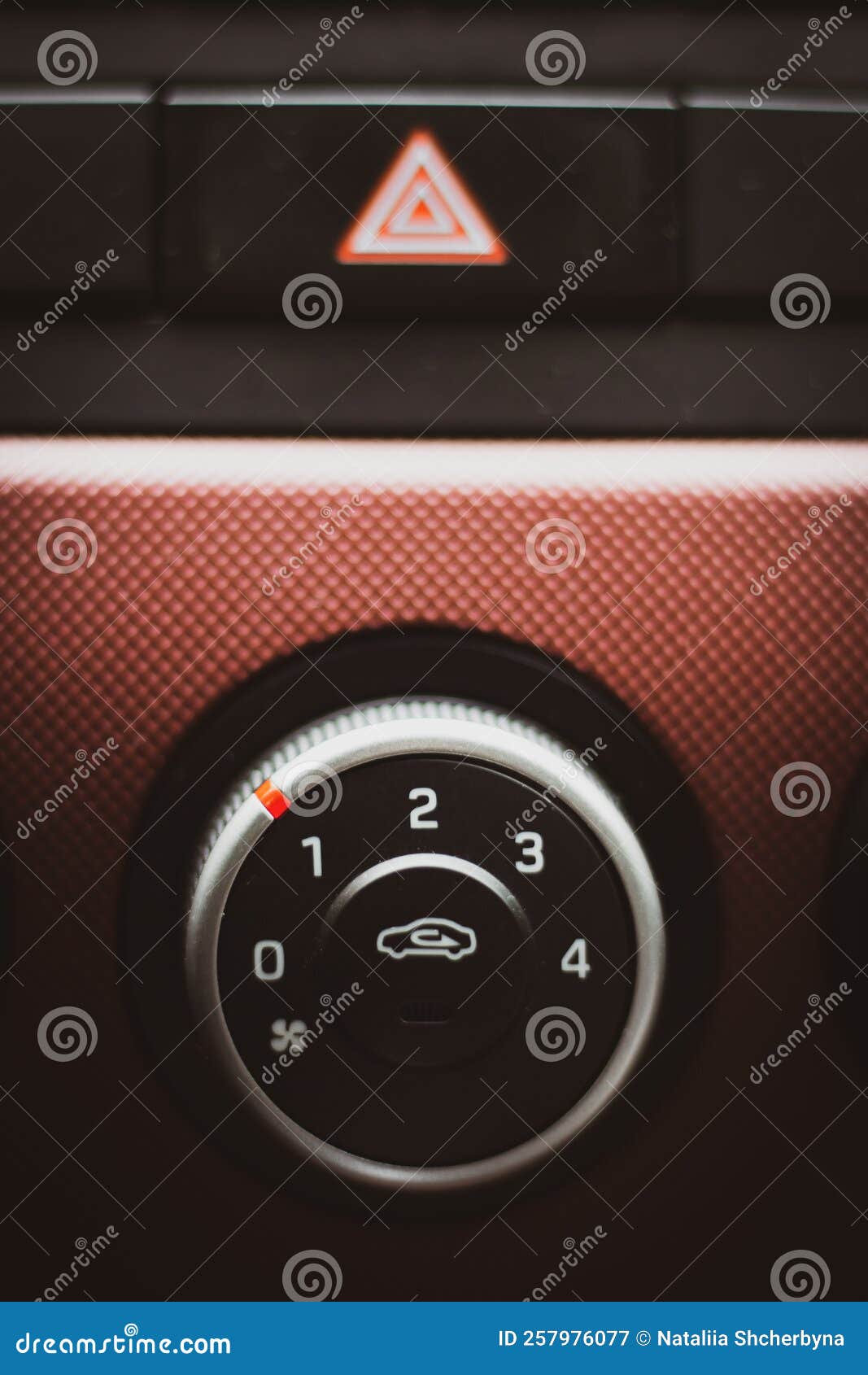 Modern Car Interior. Car Dashboard. Air Conditioner Panel. Climate ...