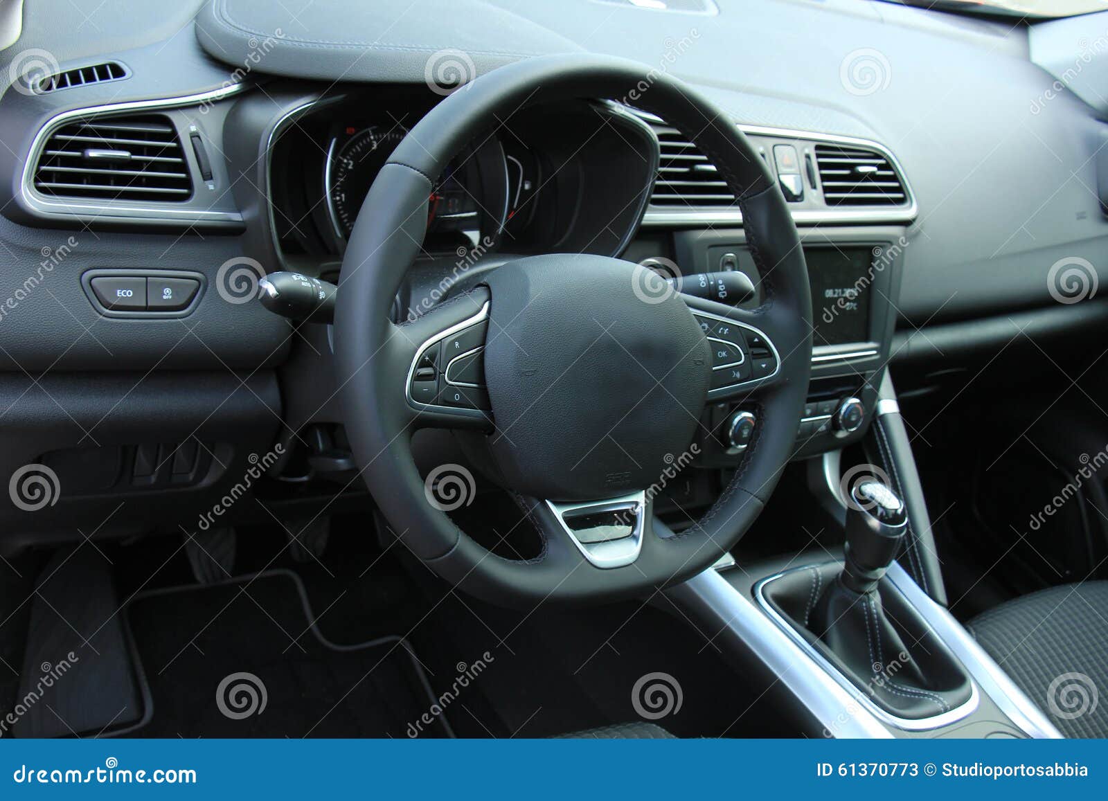 Modern car interior stock image. Image of transportation - 61370773