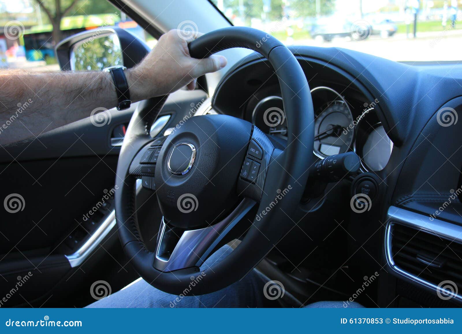 Modern car interior stock image. Image of transport, style - 61370853