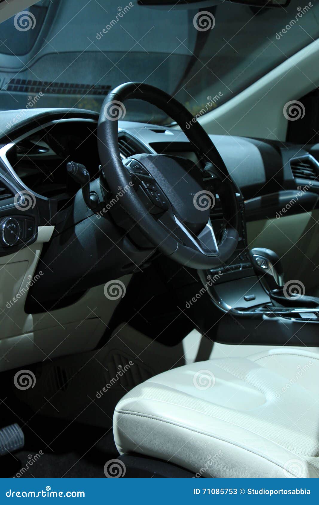Modern car interior stock image. Image of design, steel - 71085753