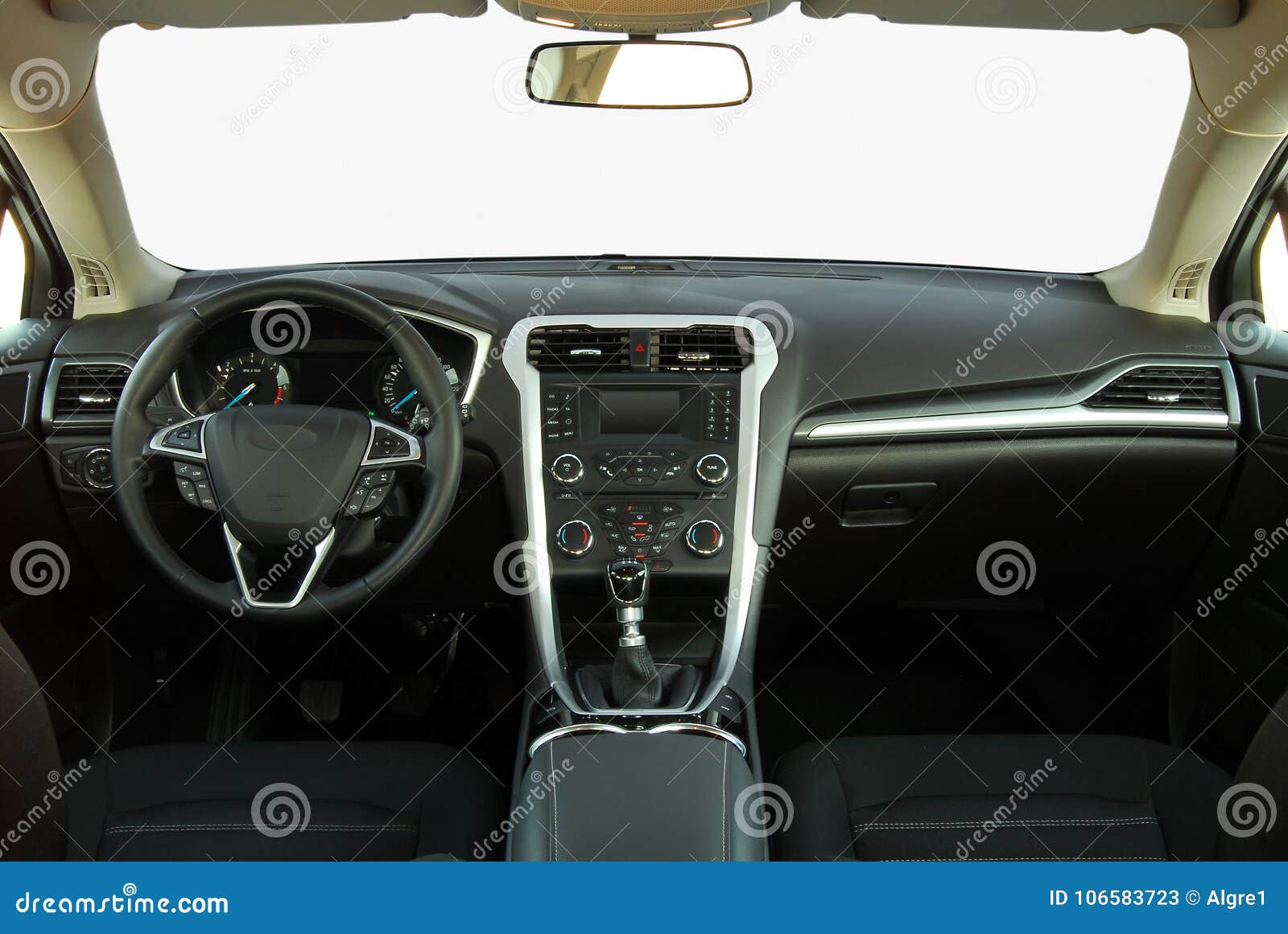 Modern car interior stock image. Image of passenger - 106583723