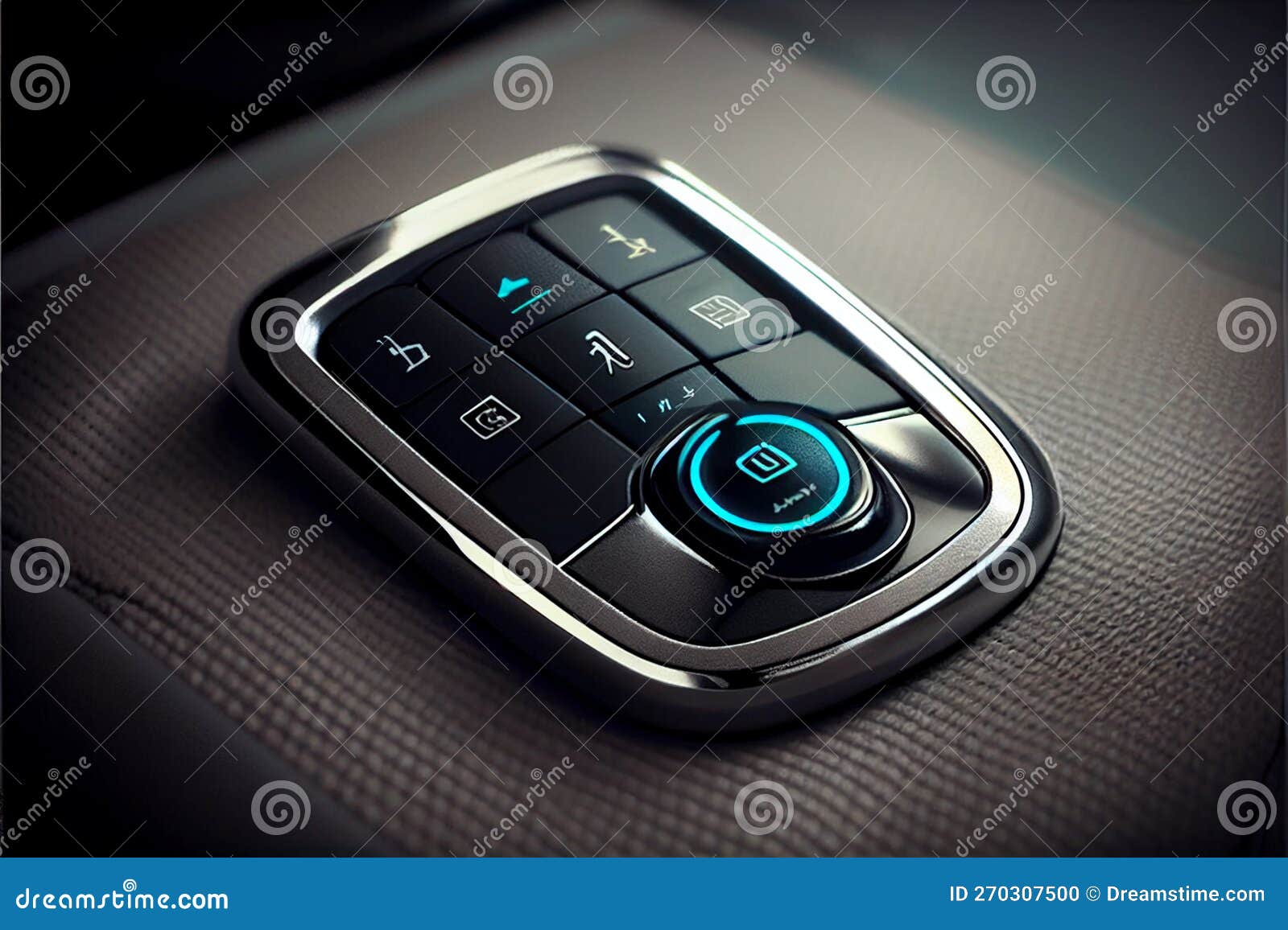 Modern Car Key with Digital Touchscreen Display Stock Illustration ...