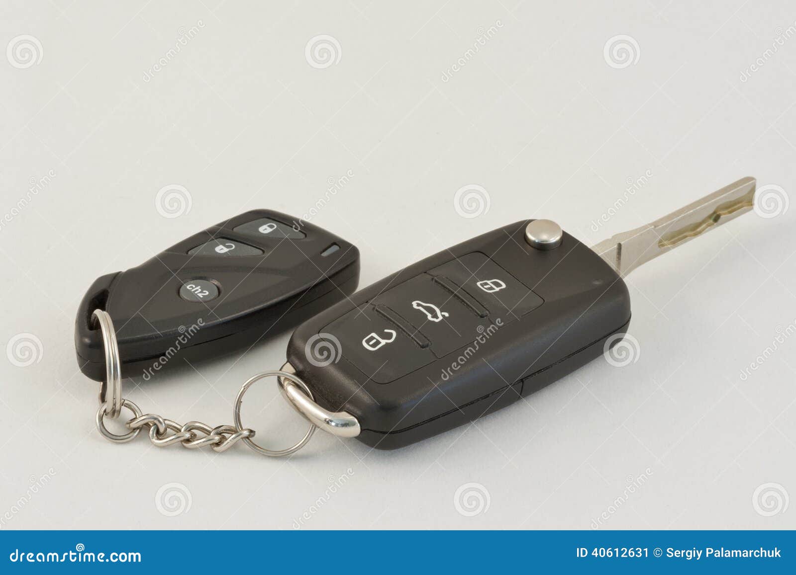 Modern Car Key and Remote on White Stock Image - Image of entry, studio ...