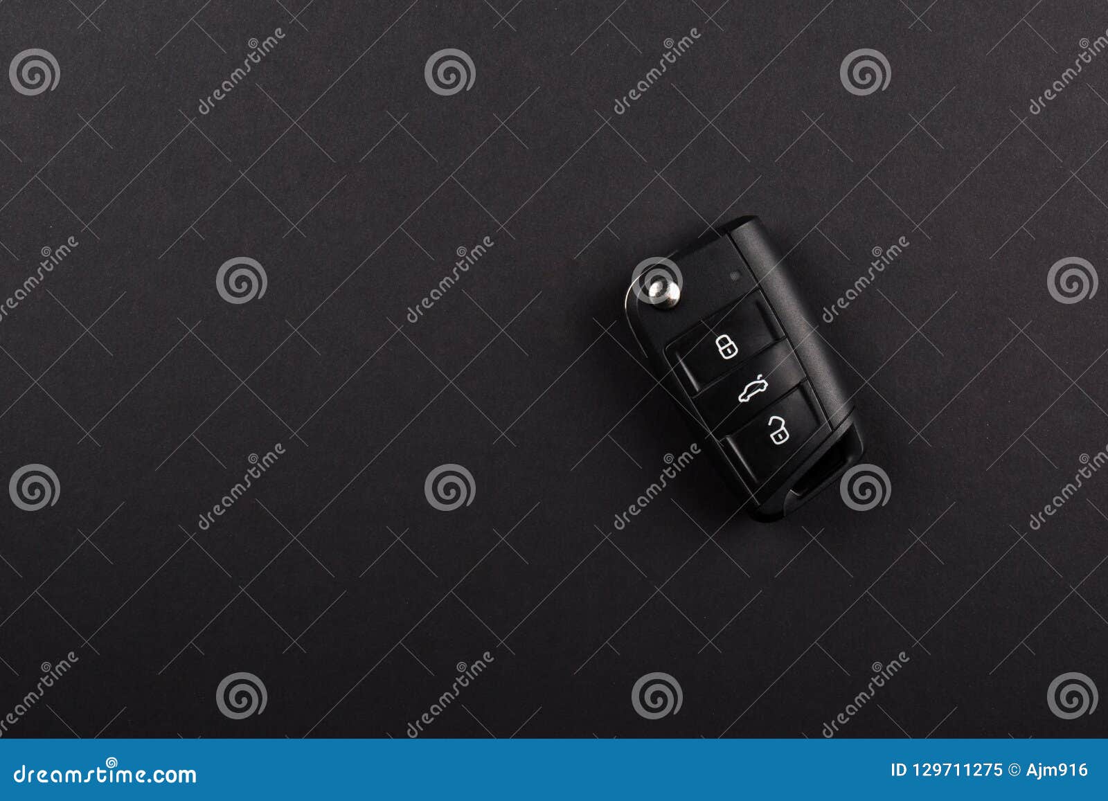 Modern Car Keys, with Three Electronic Remote Buttons, Folded.isolated ...
