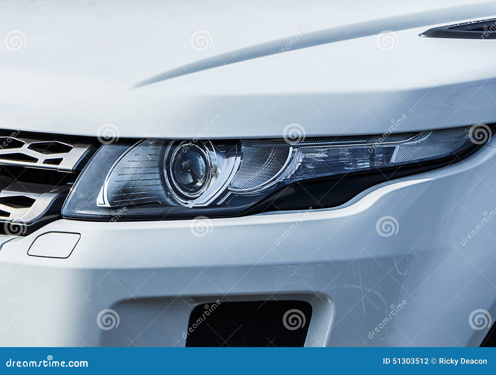Modern Car Light stock photo. Image of automobile, closeup - 51303512
