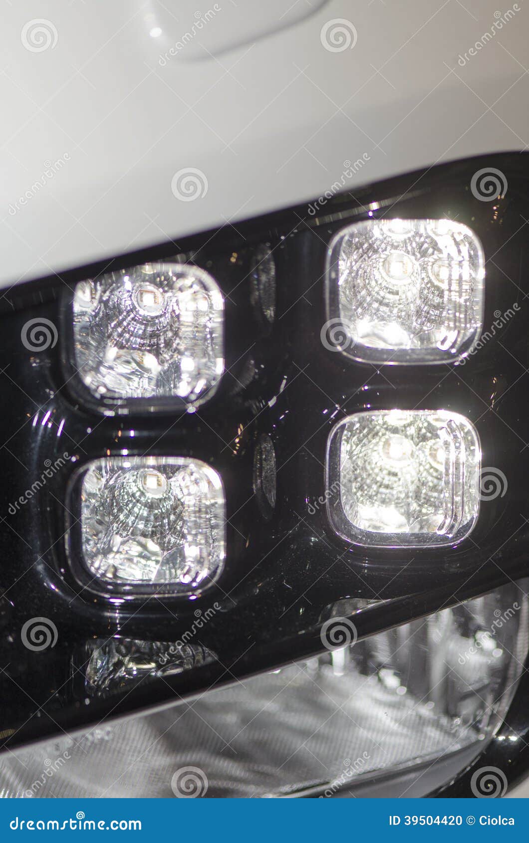 Modern car lights stock photo. Image of speed, luxury - 39504420
