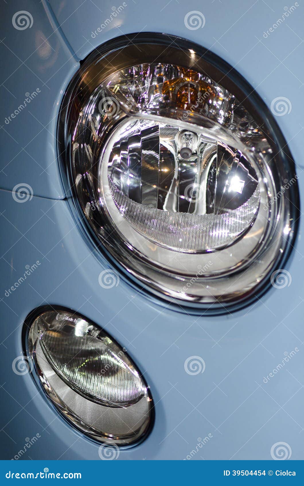 Modern car lights stock photo. Image of shiny, automobile - 39504454