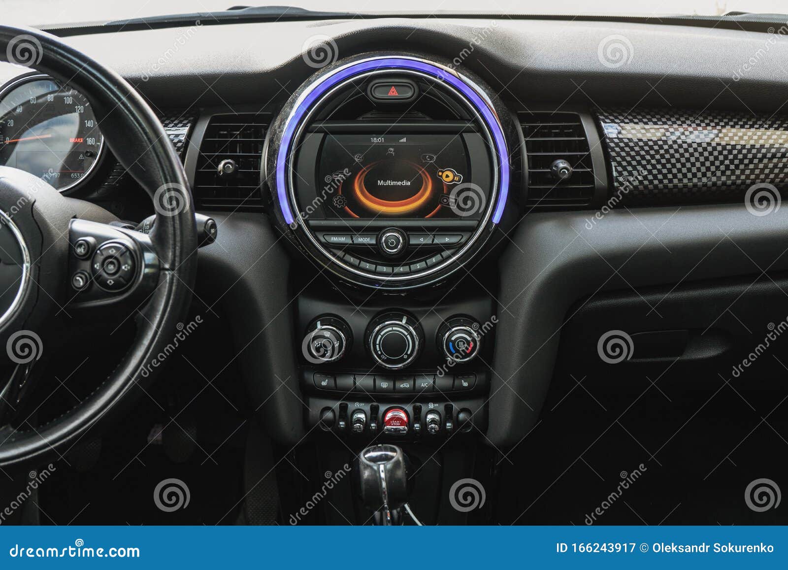 Modern Car Multimedia System Stock Image - Image of network, gadget ...