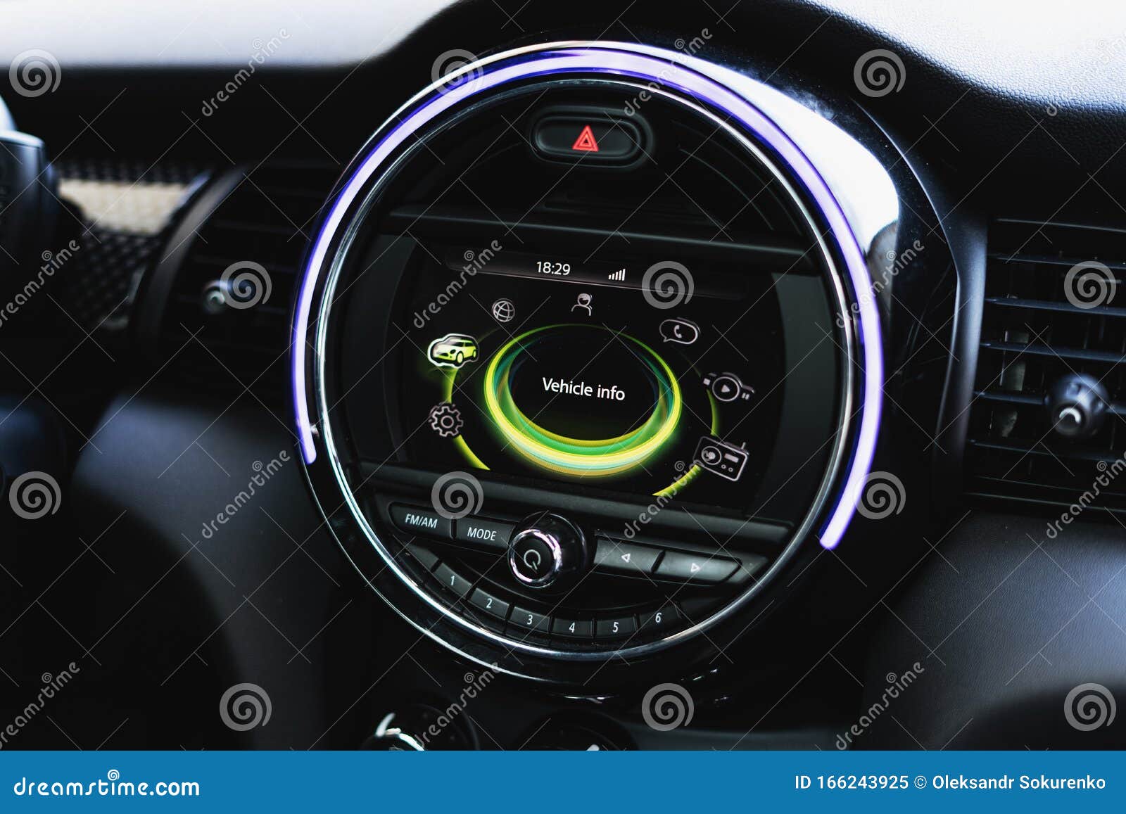 Modern Car Multimedia System Stock Image - Image of system, automobile ...