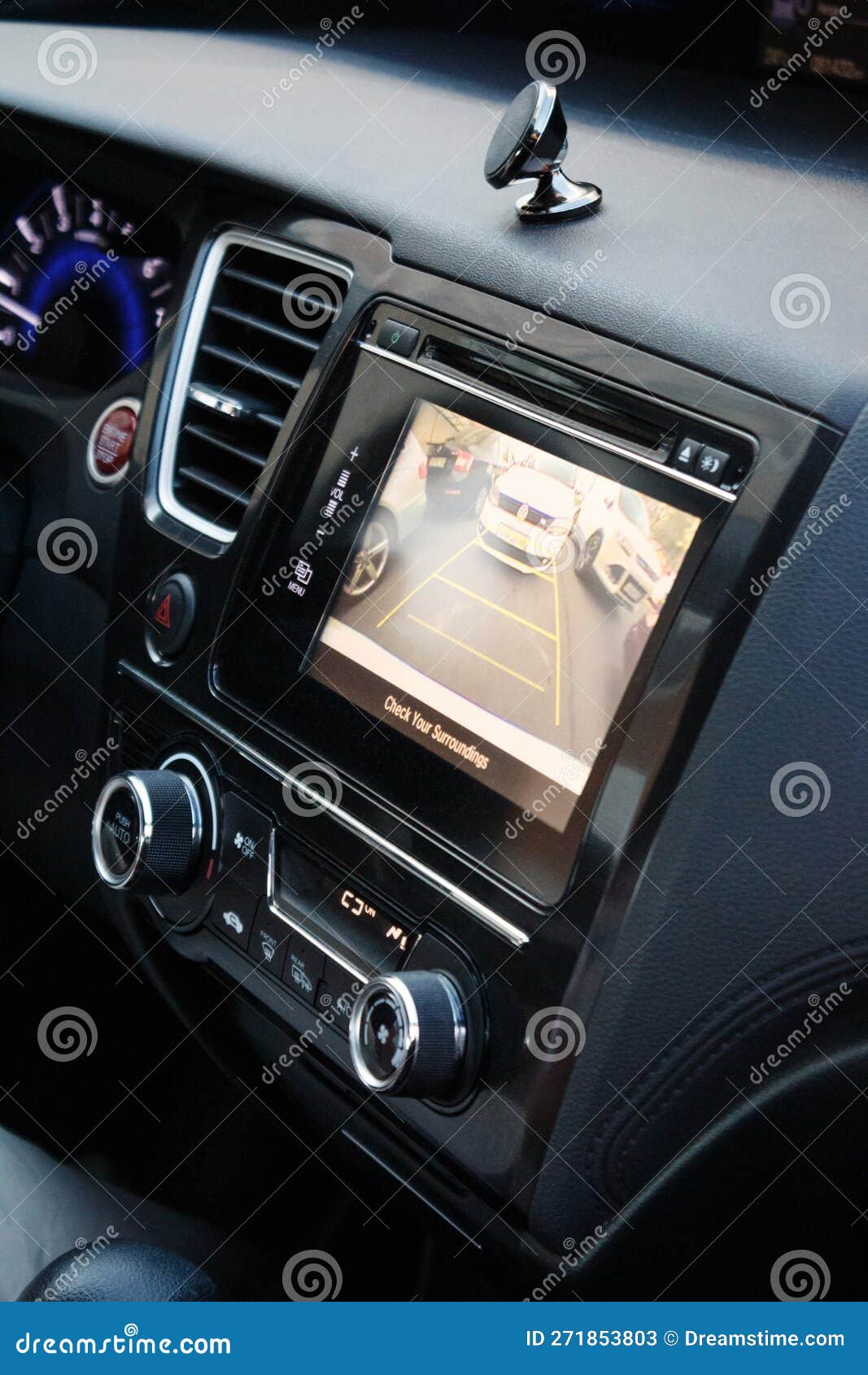 Modern Car Multimedia System Stock Image - Image of guide ...