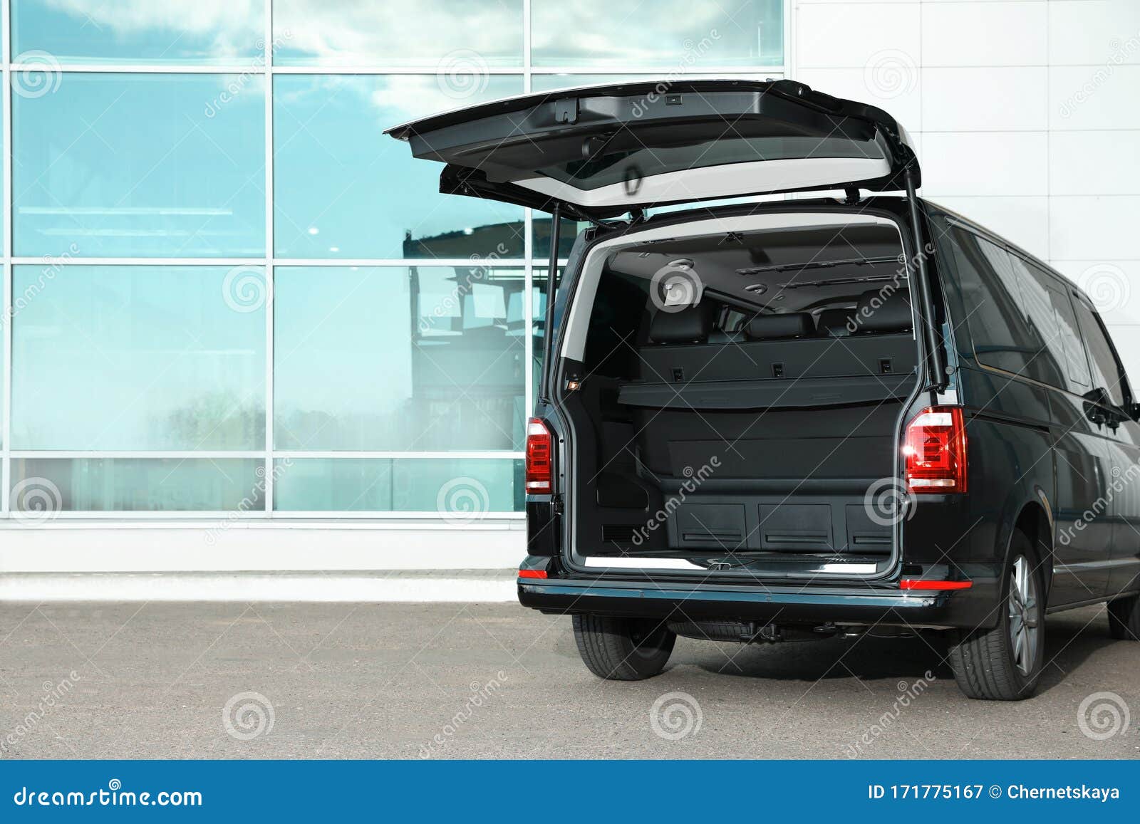 Modern Car with Open Empty Trunk Stock Image - Image of open, auto ...