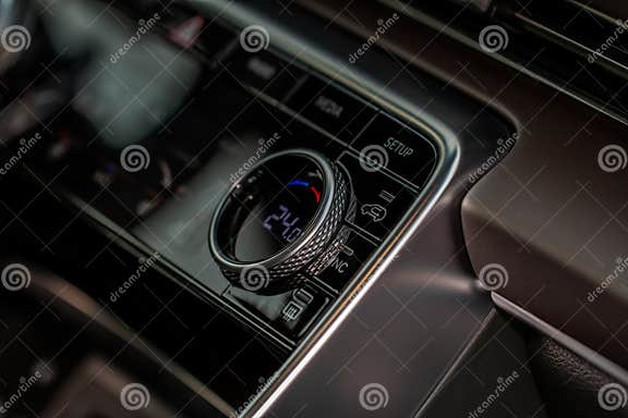 Modern Car Passenger’s Temperature Control. Stock Image - Image of ...