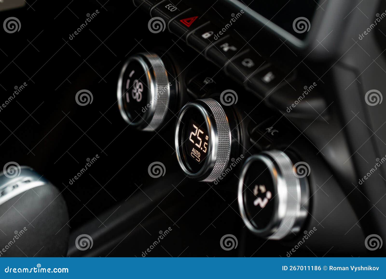 Modern Car Passenger’s Temperature Control. Stock Photo - Image of ...