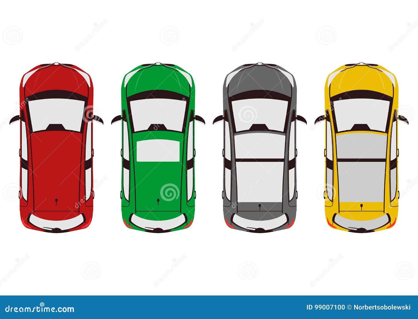 Modern car stock vector. Illustration of machine, plan - 99007100