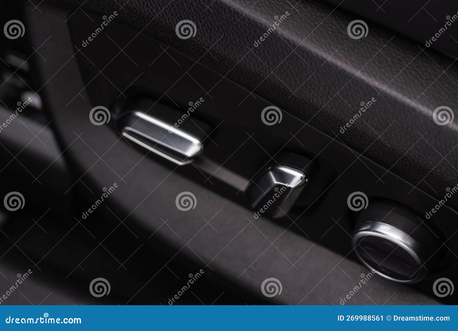 Modern car seat switch stock image. Image of auto, handle - 269988561