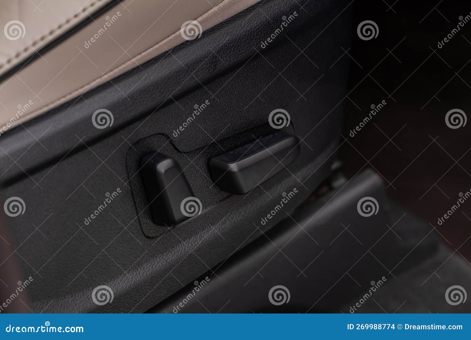 Modern car seat switch stock photo. Image of seated - 269988774