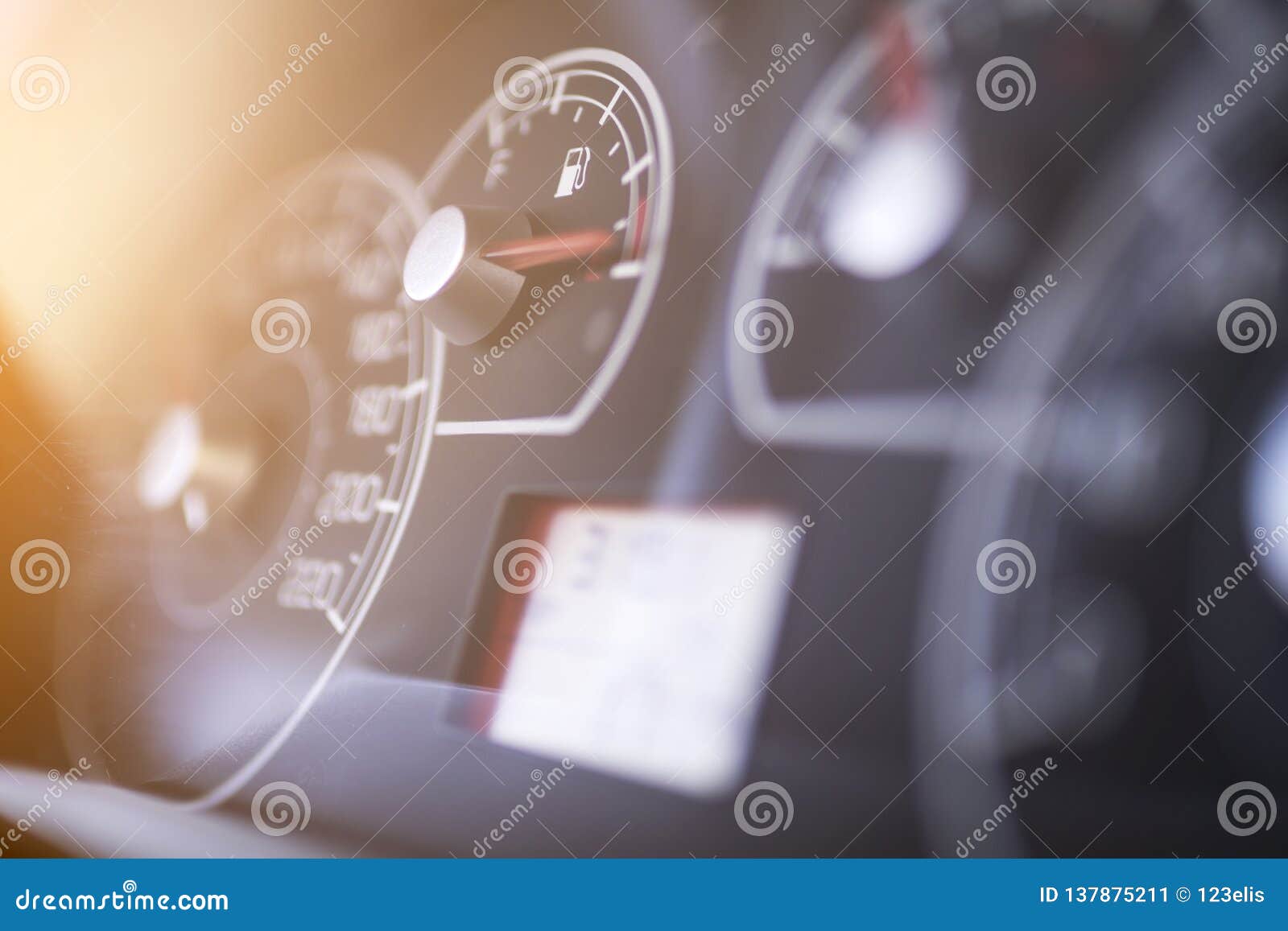 Modern Car Speedometer stock image. Image of engine - 137875211
