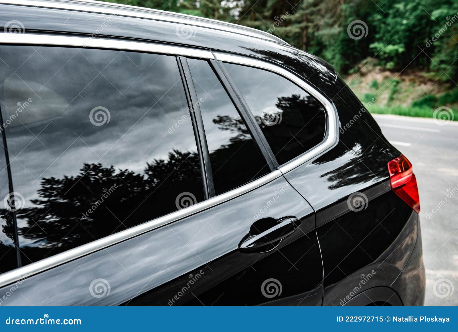 Modern Car with Tint Back Windows. Stock Image - Image of tint ...