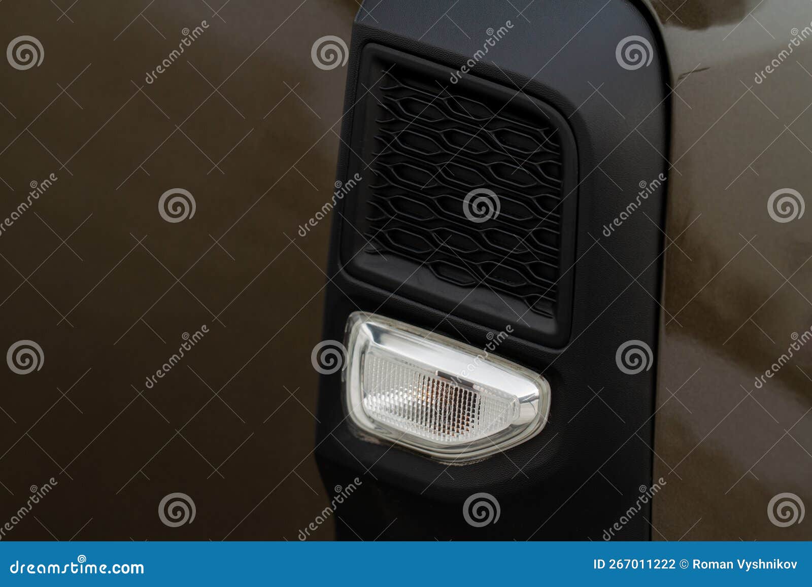 Modern Car Turn Signal Side Repeater Lamp. Stock Photo - Image of ...