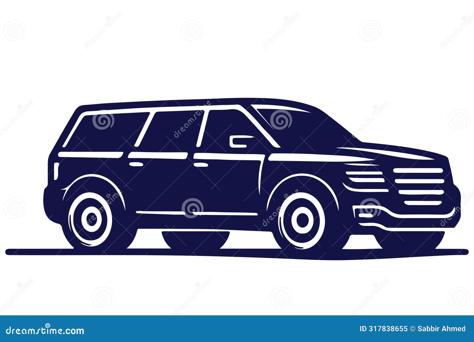 Modern car vector, eps 10 stock vector. Illustration of flat - 317838655