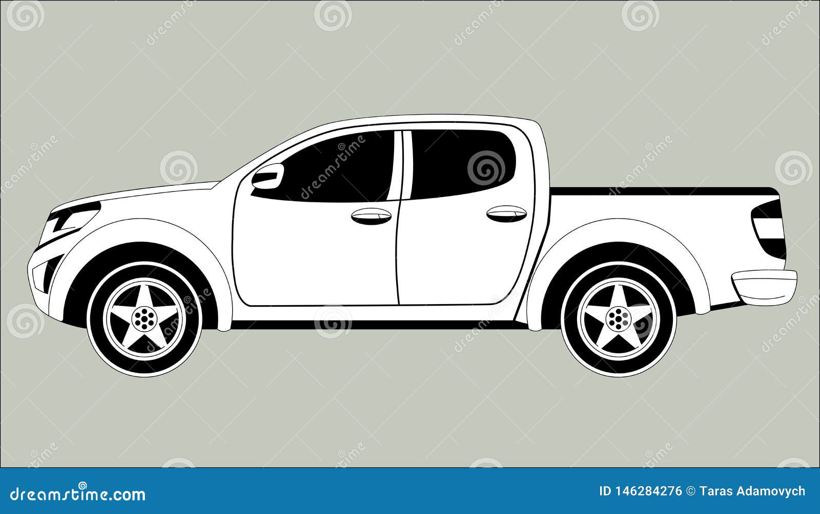 Modern Car,vector Illustration , Flat Style,profile Stock Vector ...