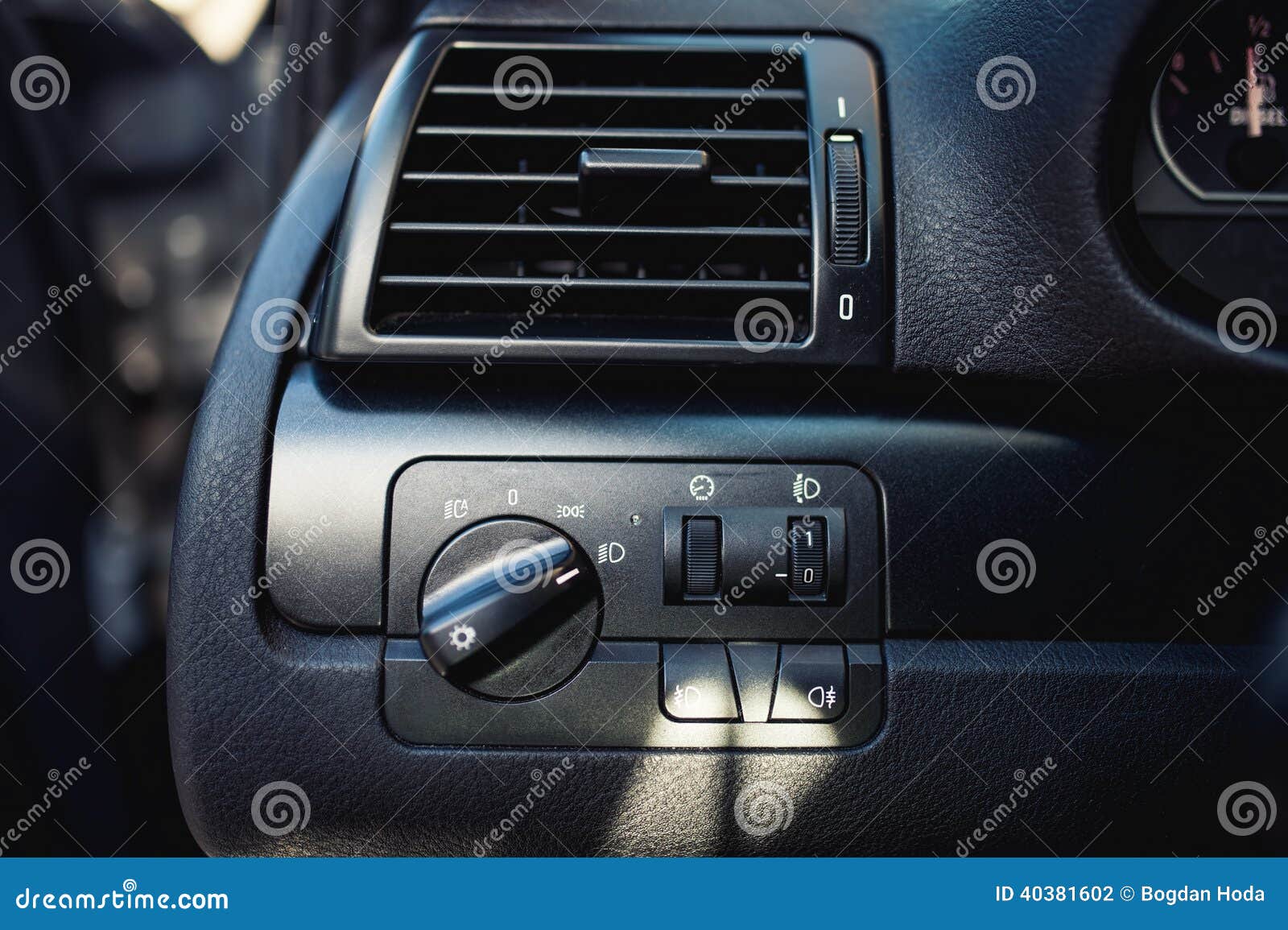 Modern Car Ventilation System. Air Conditioning of Automobile Stock ...