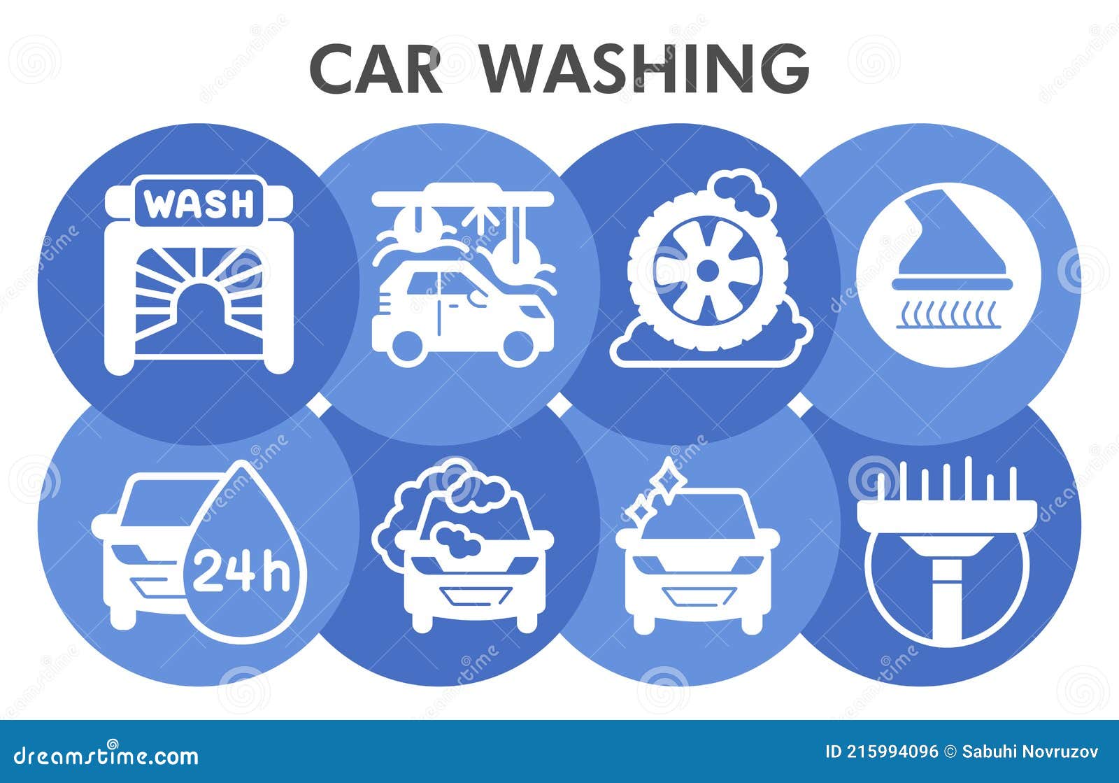Modern Car Washing Infographic Design Template with Icons. Car Wash ...