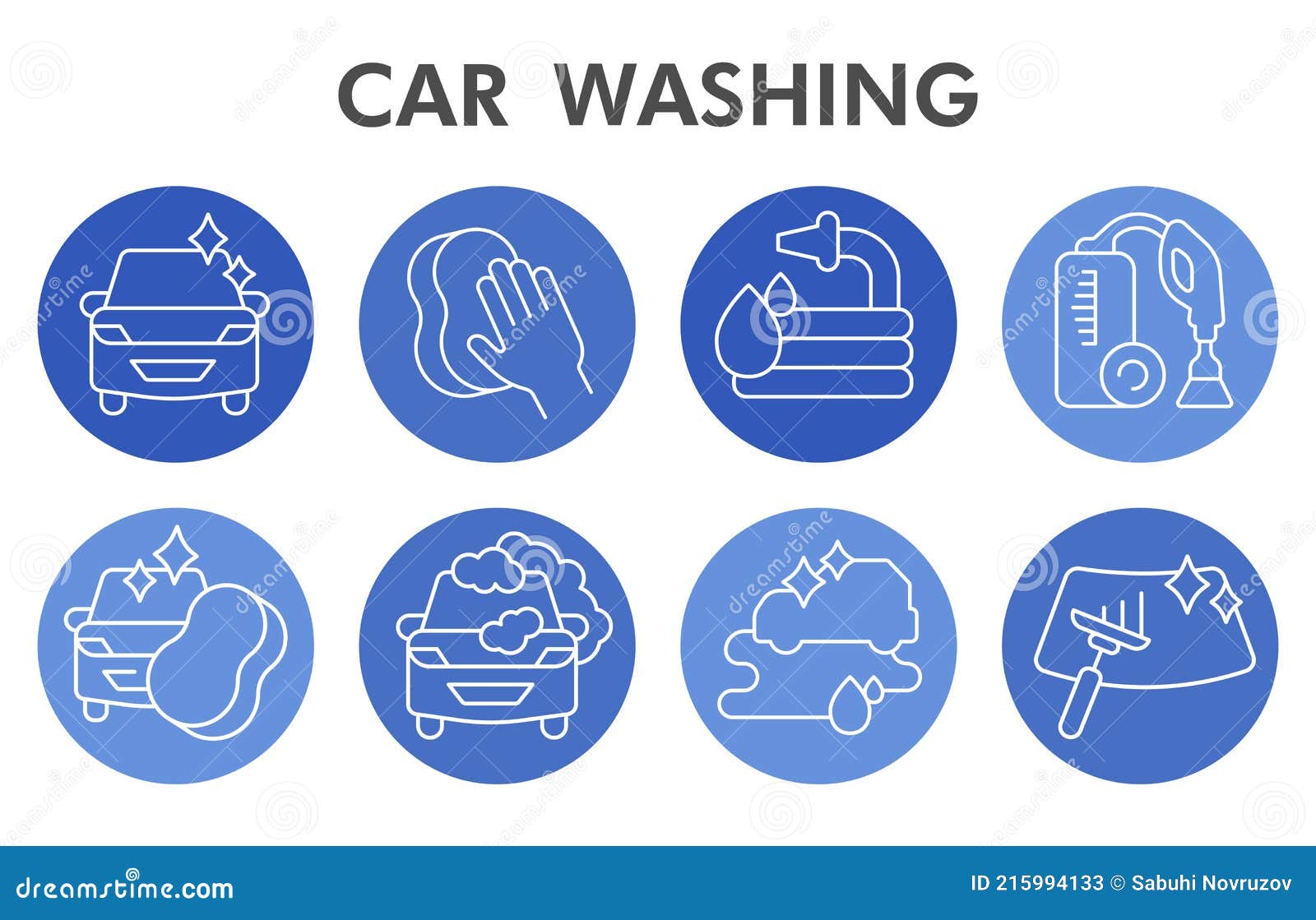 Modern Car Washing Infographic Design Template with Icons. Car Wash ...