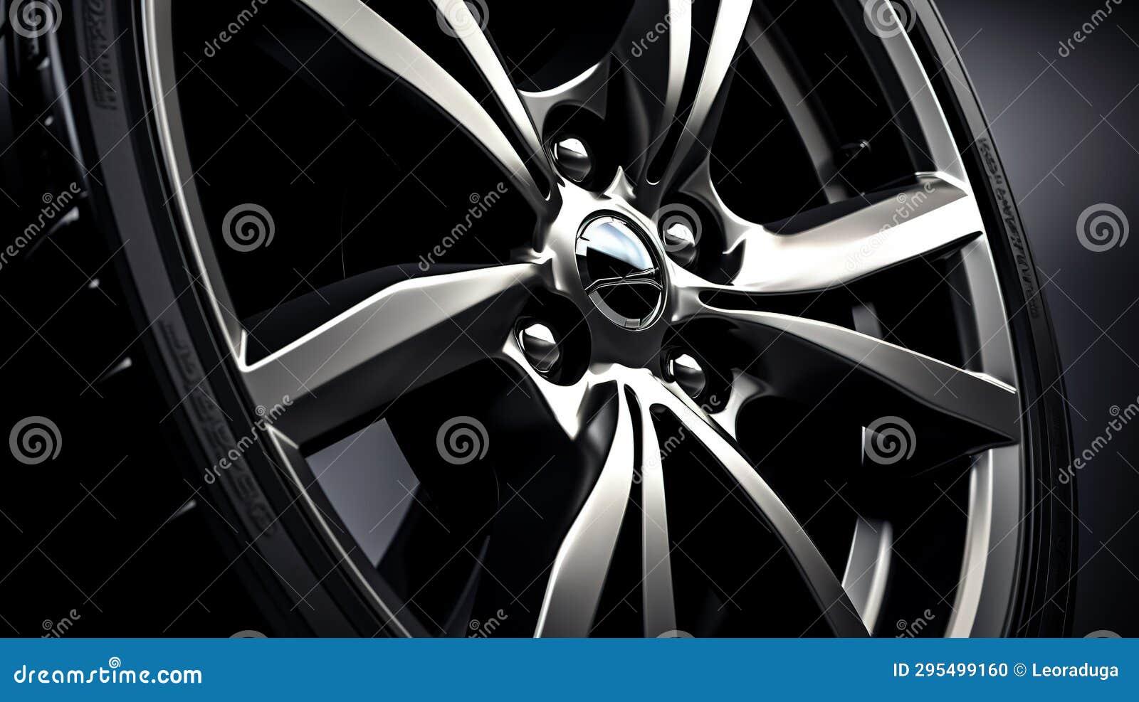 Modern Car Wheel Isolated on White Background Stock Illustration ...