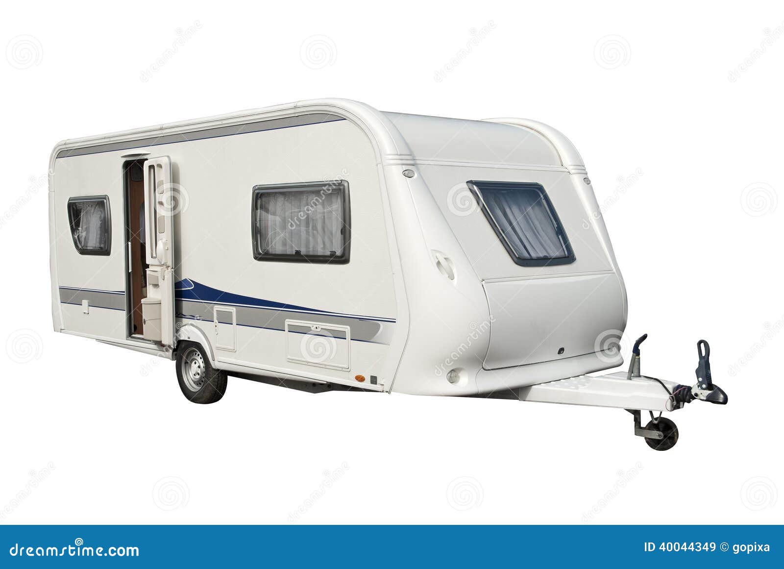 Modern Caravan stock image. Image of recreation, road - 40044349