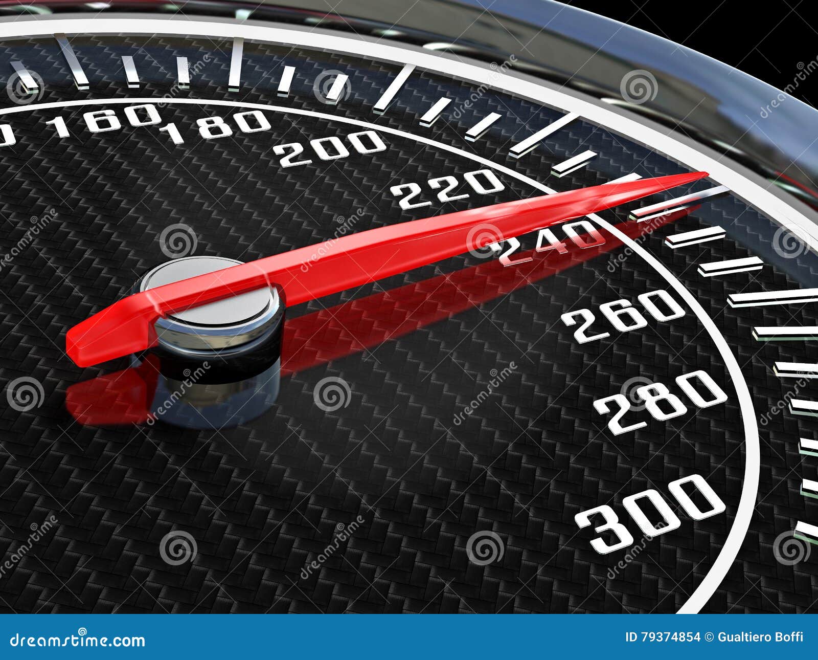Modern Car Speedometer And Rpm Gauge. Racing Background. Vector ...