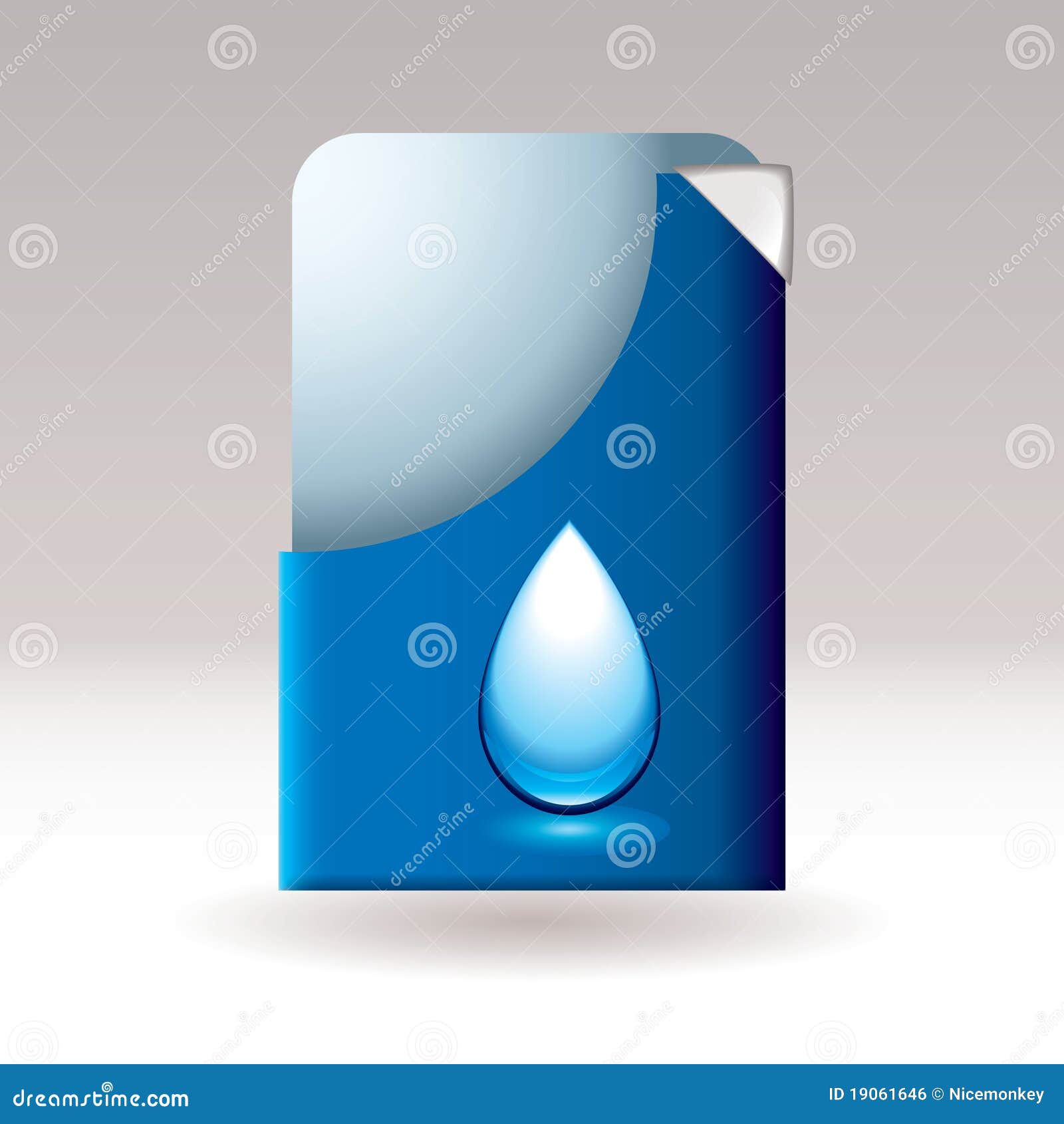 Modern card water stock vector. Illustration of slip - 19061646