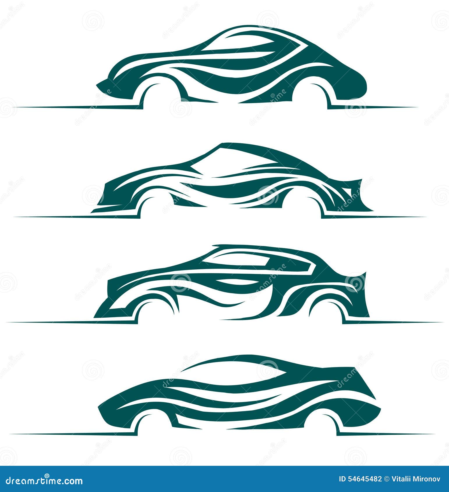 Modern Cars Design Elements Stock Vector - Illustration of logo ...