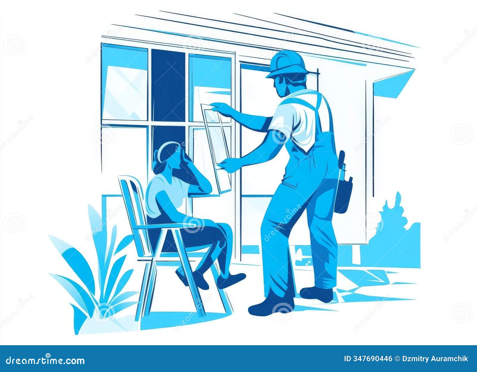 Modern Cartoon Illustrations of an Isolated Fire Detection Sensor ...