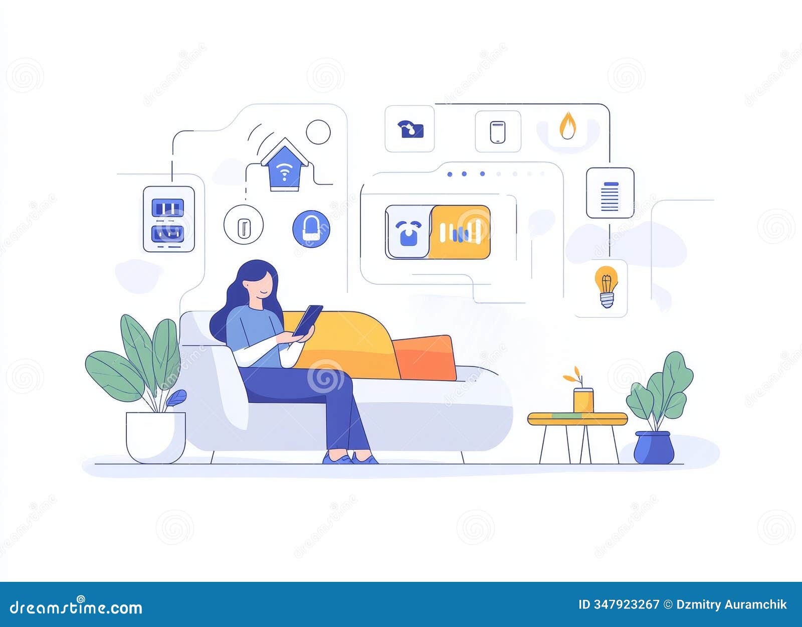 Modern Cartoon Images of Appliance Controls, Shown in Isolation. Stock ...