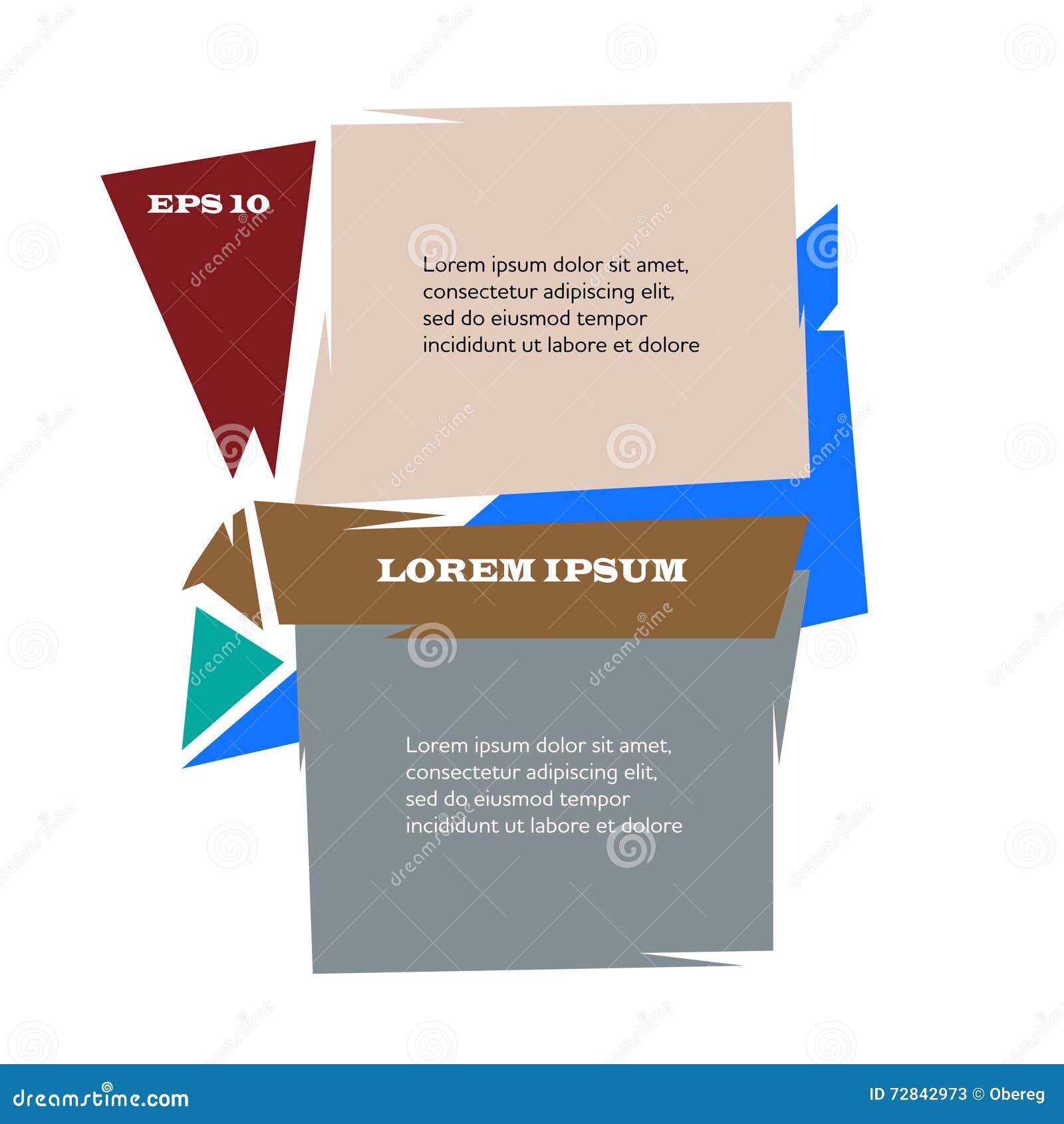 Modern cartoon text banner stock vector. Illustration of rectangular ...