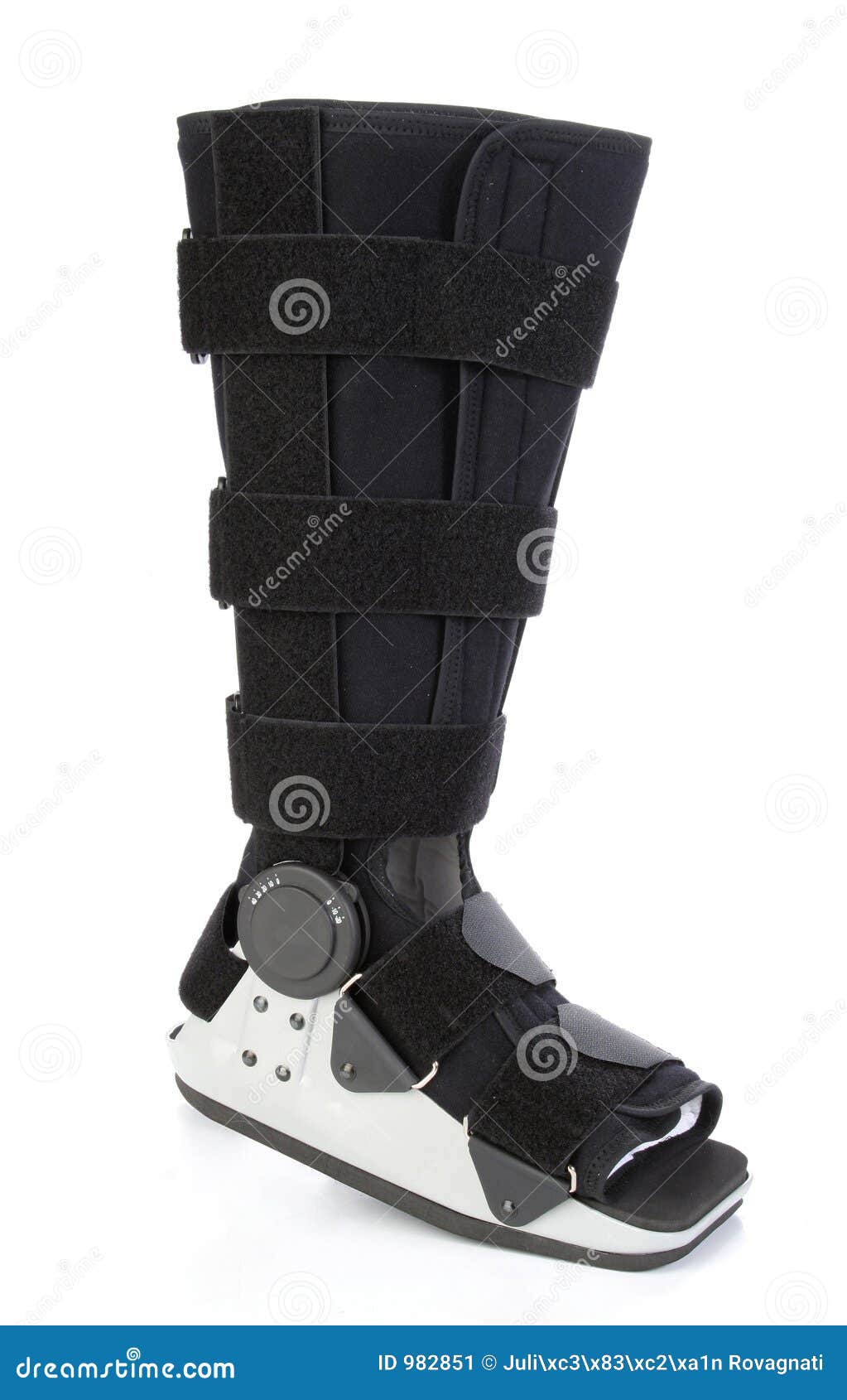 Modern Cast for a Broken Leg Stock Image - Image of break, stuff: 982851