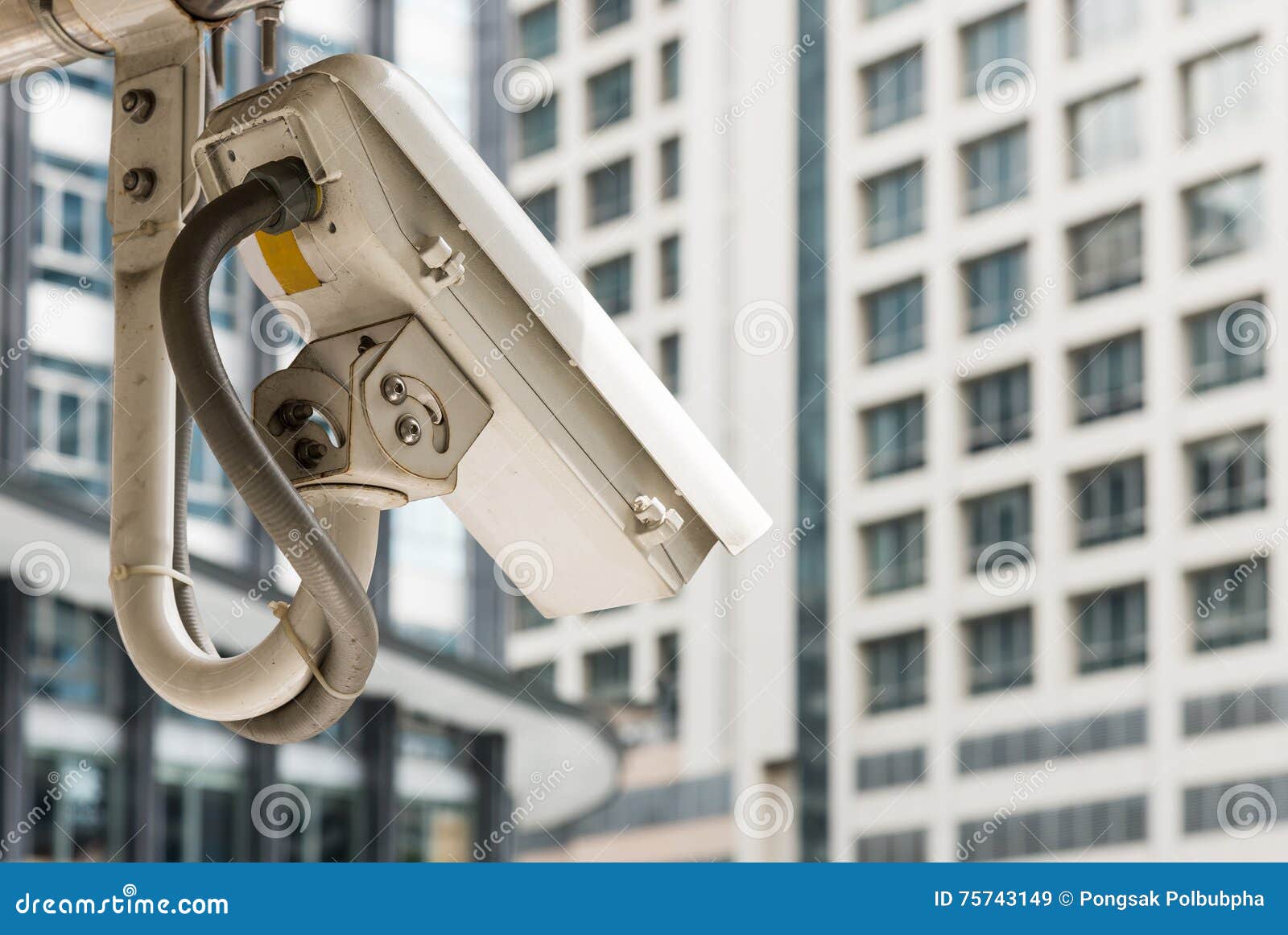 Modern cctv camera stock image. Image of secure, protection - 75743149