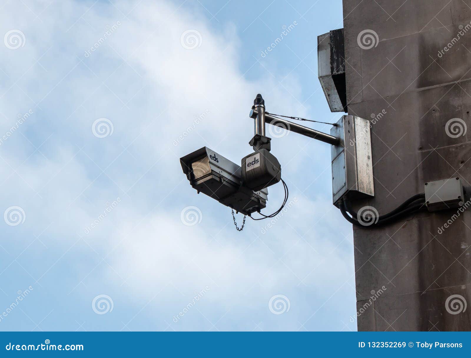 Modern CCTV camera editorial stock image. Image of surveillance - 132352269