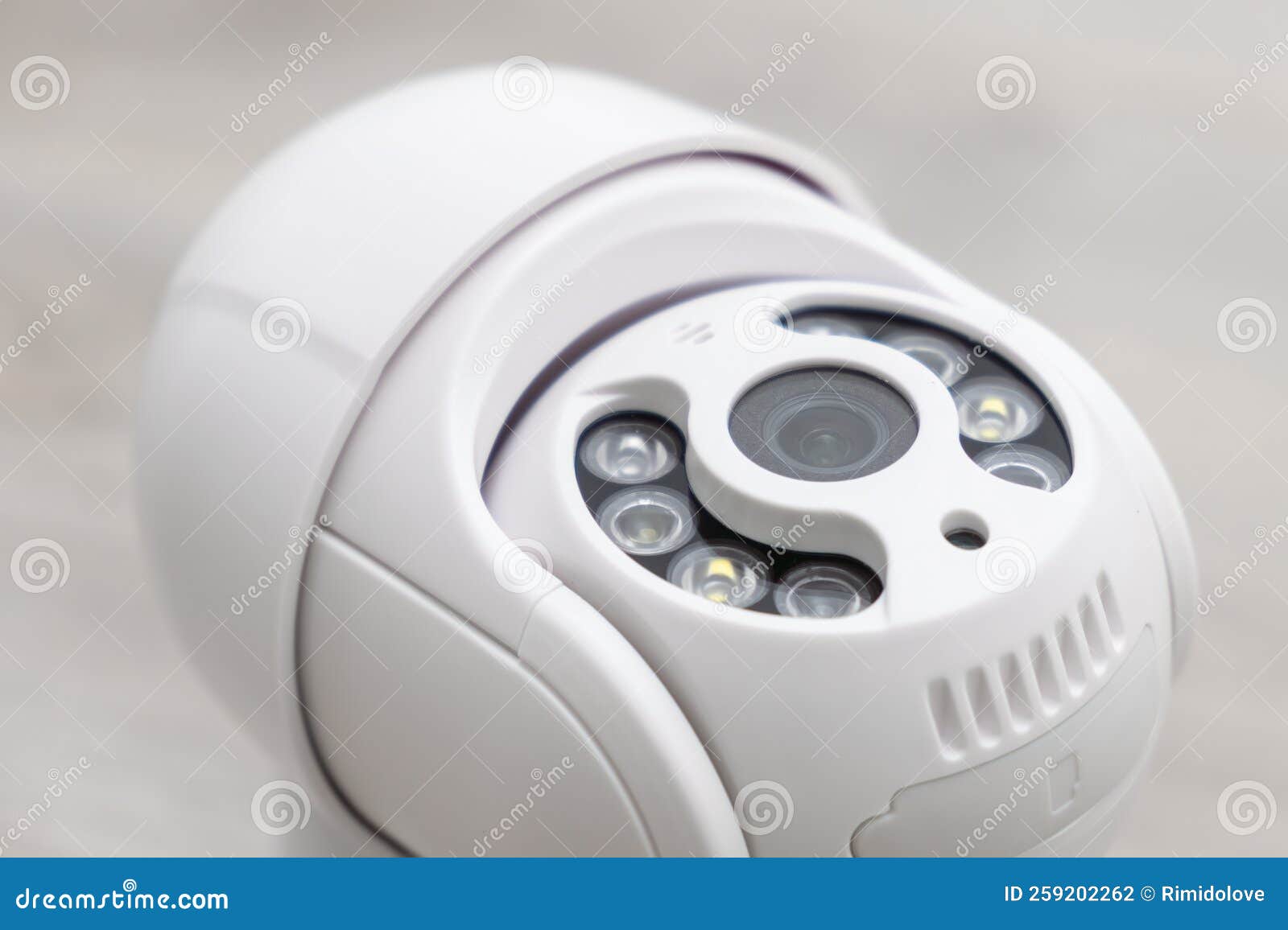 Modern CCTV Camera is Ready for Installation on the Table Stock Photo ...