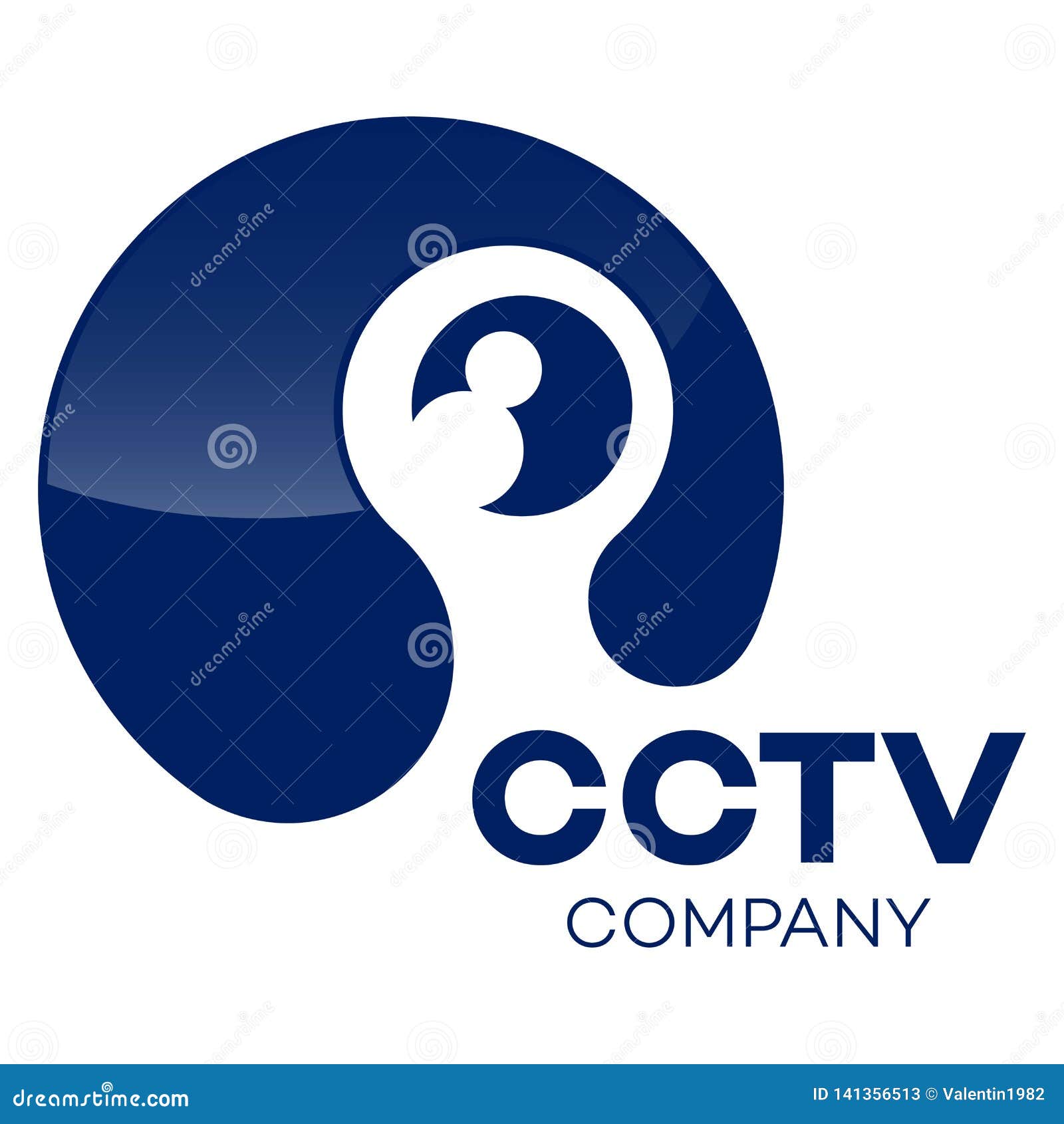 Modern CCTV Logo. Vector Illustration. Stock Vector - Illustration of ...