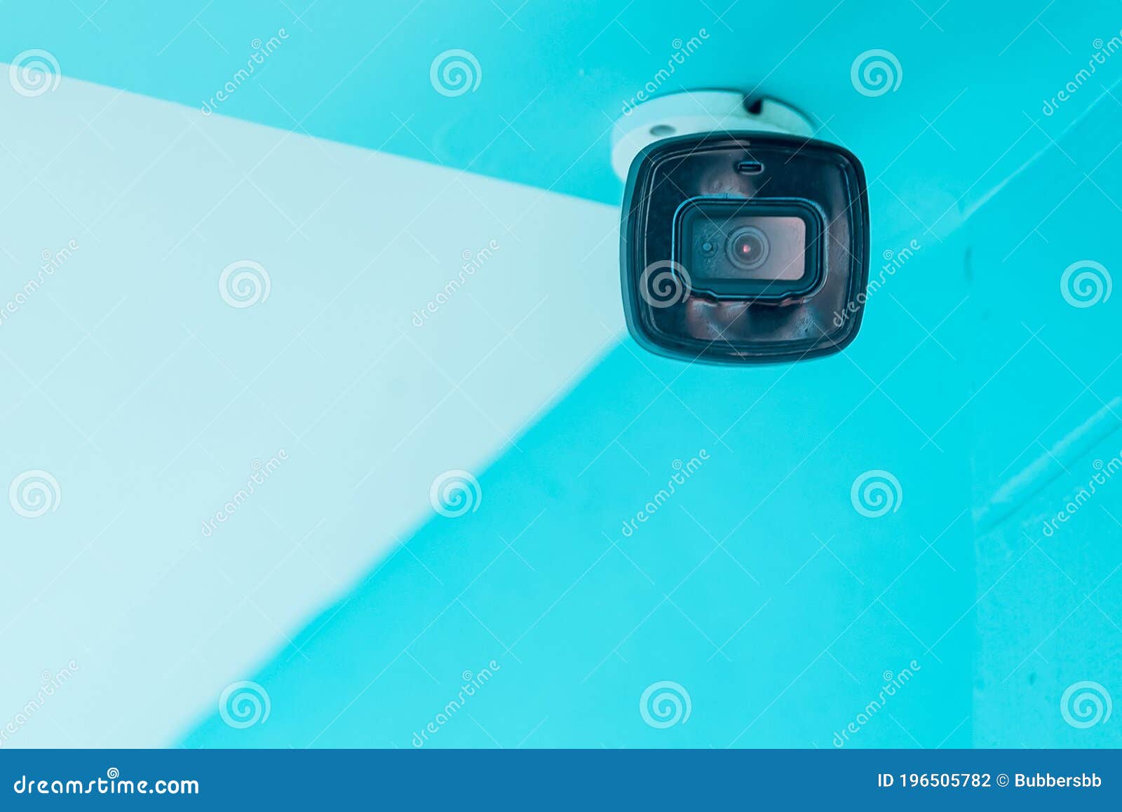 Modern CCTV Security Camera on Building Wall.Space for Text Stock Photo ...