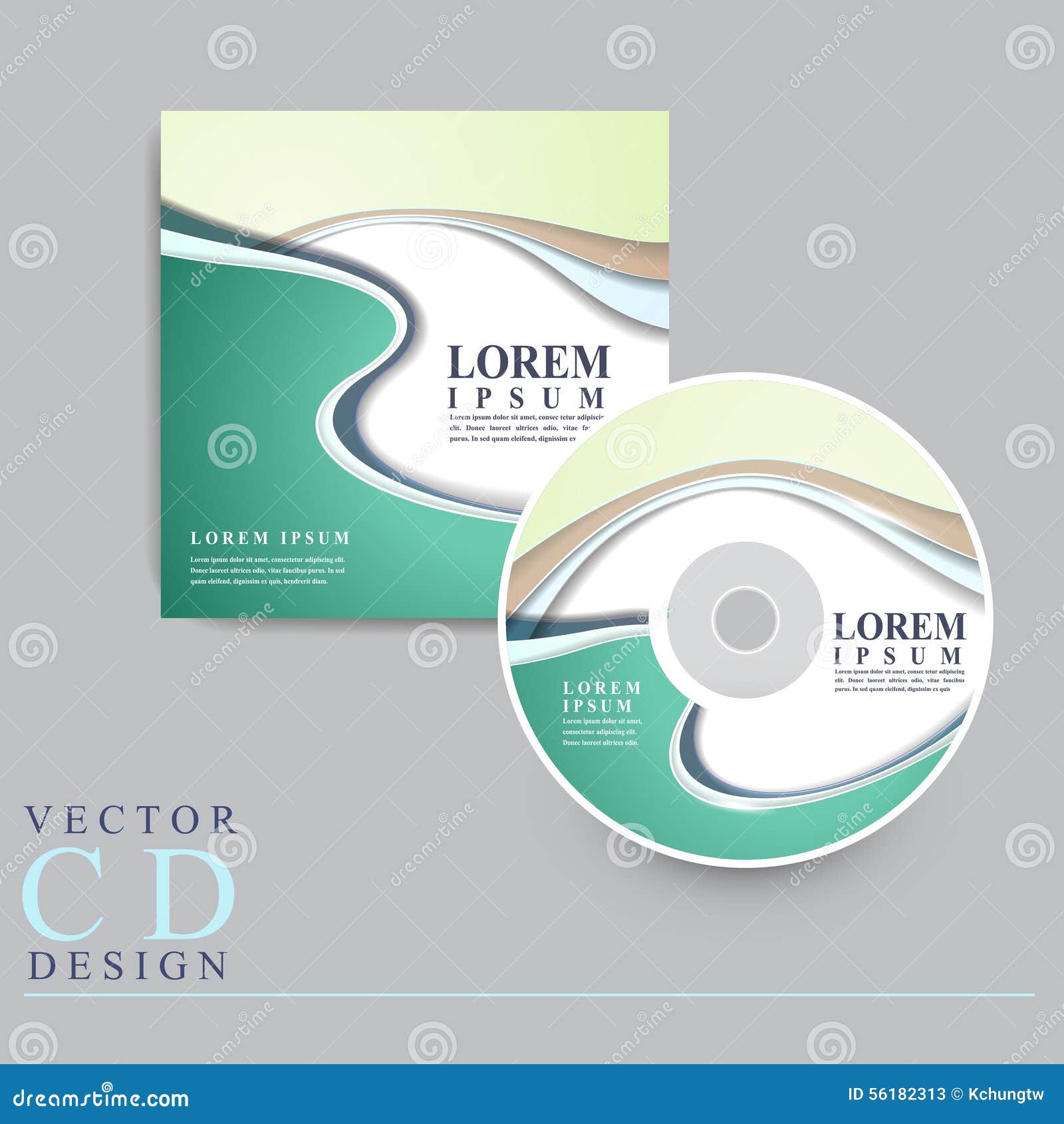 Modern CD Cover Template Design Stock Vector - Illustration of ...