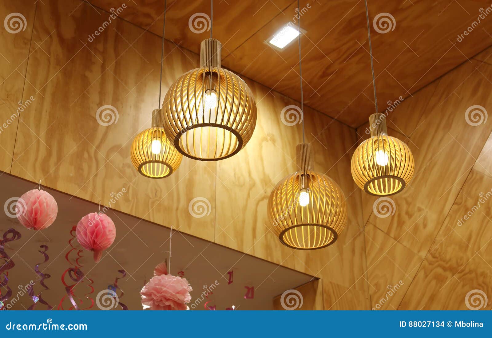 Modern Ceiling Lamps Lighting Equipment Stock Photo - Image of hanging ...